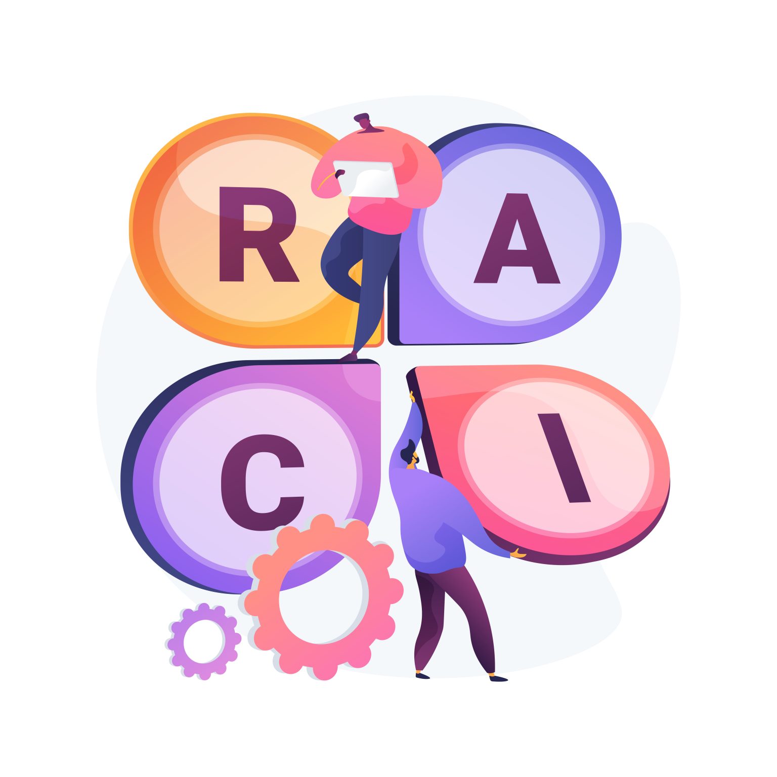 RACI matrix abstract concept vector illustration. | Data Center and ...