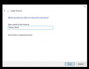 Steps for Creating Putty shortcuts in Windows - ESDS