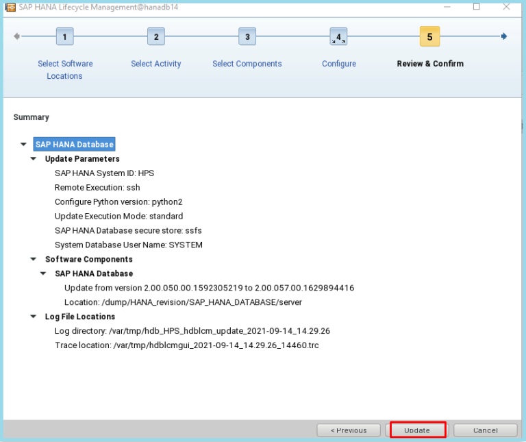 A step-by-step guide on how to Upgrade HANA DB Revision